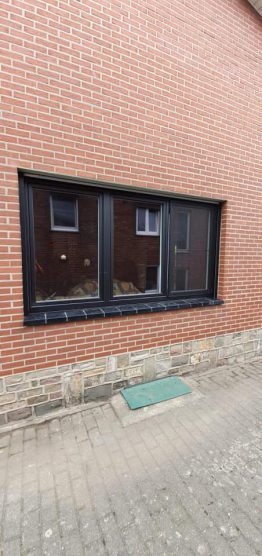 châssis PVC noir graphite, Châssis Noël à Fléron en Province de Liège